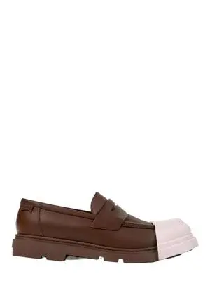 Camper Junction Leather Loafers - Brown