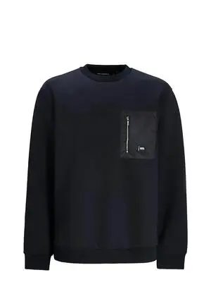 Karl Lagerfeld Zip-pocket Sweatshirt - Blue