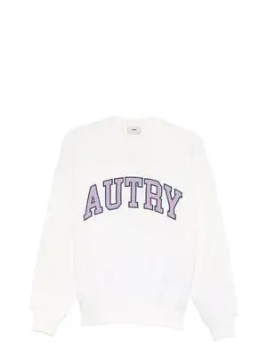 AUTRY Logo Knitwear Sweatshirt - White