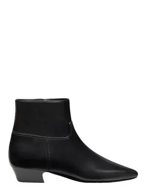 STUART WEITZMAN Stassi Zip Pointed Toe Boots - Black