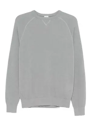 Eleventy Round Neck Knitted Sweater - Grey