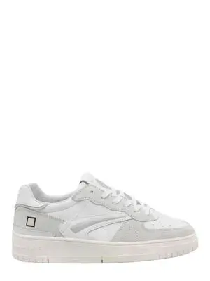 D.A.T.E. Torneo Round-Toe Leather Sneakers