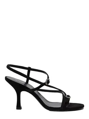 STUART WEITZMAN Crystal-embellished Strappy Sandals - Black