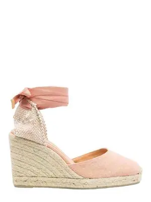 CastaÑer Tie Ankle Espadrilles - Pink