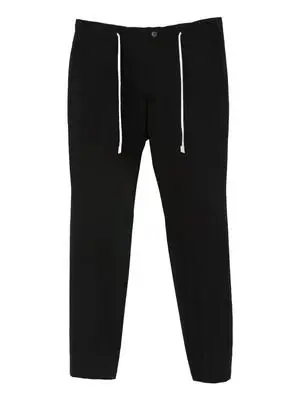 Eleventy Drawstring Trousers - Black