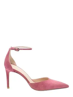 STUART WEITZMAN Pointed Pumps With Ankle Strap - Pink