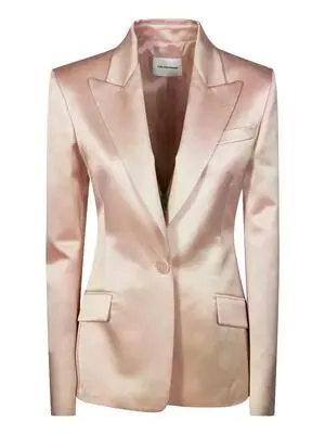 Andamane Bianca Buttoned Blazer - Pink