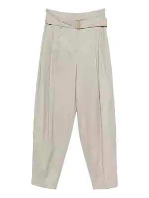 Erika Cavallini Tapered Trousers - Neutrals