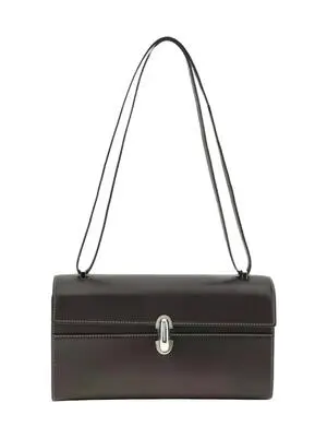 Savette Calf Leather Shoulder Bag - Brown