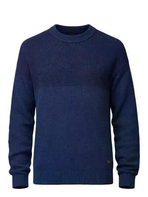 BOSS Panelled Crew-neck Sweater - Blue