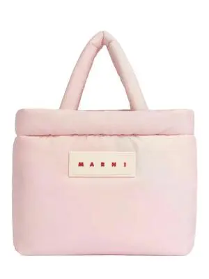MARNI Padded Logo-Patch Tote Bag