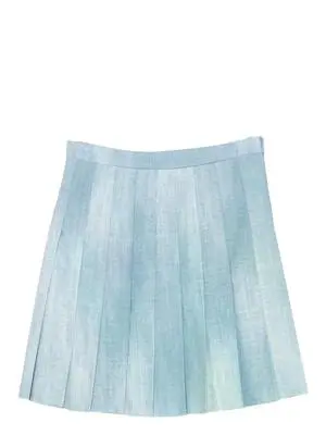 Ermanno Scervino Pleated Mini Skirt - Blue