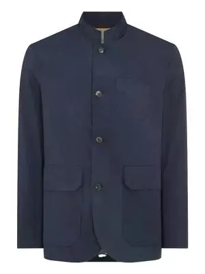 N.peal Stand Collar Jacket - Blue