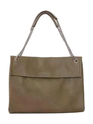 ORTIGNI Leather Shoulder Bag - Green