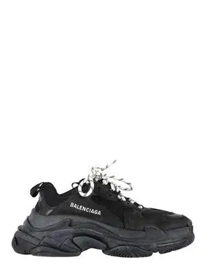 Balenciaga Triple S Lace-up Sneakers - Black