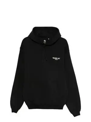 REPRESENT Logo-print Hoodie - Black
