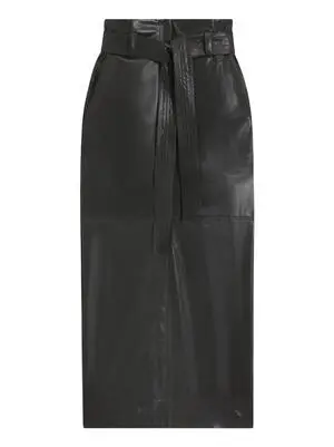 BOSS Belted Straight Skirt - Black