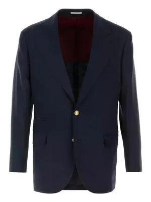 Brunello Cucinelli Long-sleeves Blazer - Blue