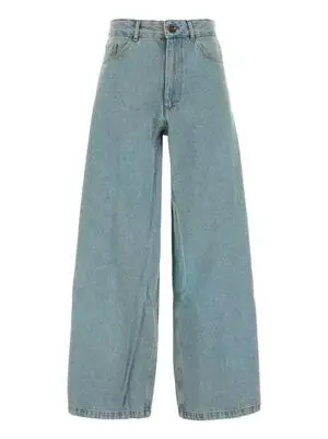 Soeur Button-fastening Wide-leg Jeans - Blue