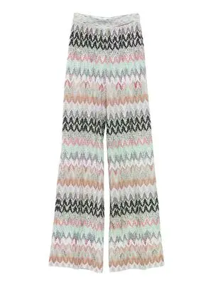 Missoni Zigzag-pattern Trousers - Neutrals