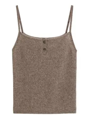 Cos Cashmere Tank Top - Brown