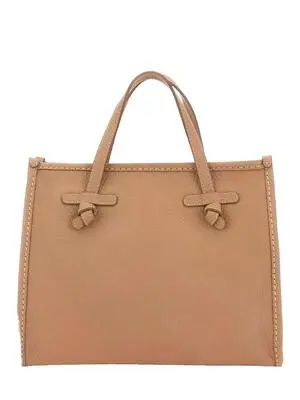 MARCELLA CLUB Miss Marcella 32 Leather Tote Bag - Neutrals