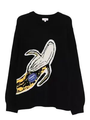 CHARLES JEFFREY Graphic Knitwear - Black