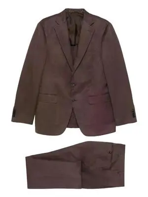 Canali Single-breasted Suit - Brown