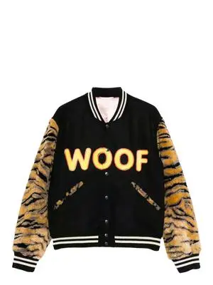 Kenzo Tiger Print Logo Jacket - Black