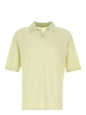 Auralee Open-collar Polo Shirt - Green