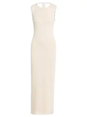 Proenza Schouler Sylvia Open-back Bouclé-knit Maxi Dress - Ecru