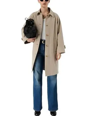 Gerard Darel Parisa Button Front Coat - Sand