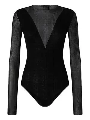 Pinko Disgelo Mixed Media Bodysuit - Z