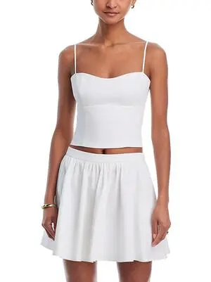 French Connection Sateen Bustier Cami Summer White