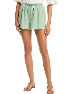 Bella Dahl Ruffle Waist Shorts - Oasis Green