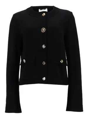 Moschino Button Detailed Cardigan - Black
