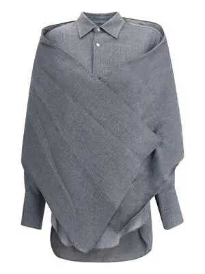 DARKPARK Giorgia Shirt With Scarf - Grey