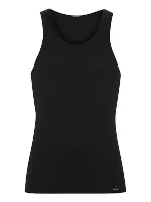 TOM FORD Tank Top With Logo - Black