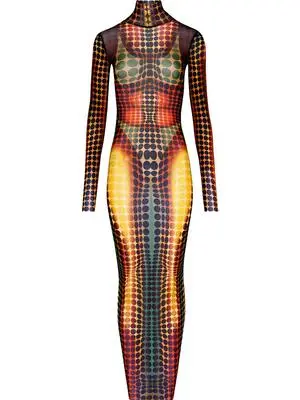 JEAN PAUL GAULTIER Printed Long Dress - Multicolour