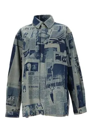 Jean Paul Gaultier Printed Shirt - Denim