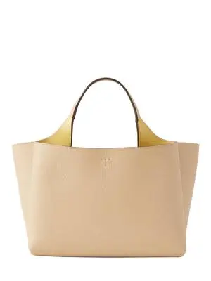 TOD'S Textured-Leather Mini Tote Beige