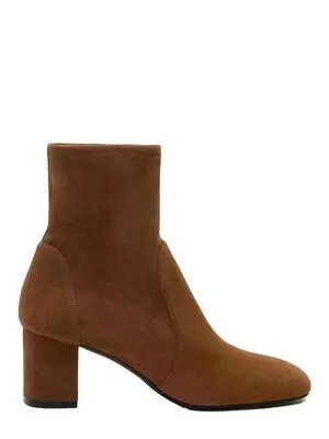 STUART WEITZMAN Lucie Block-heel Boots - Brown