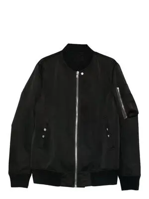 Rick Owens Zip-up Bomber Jacket - Black