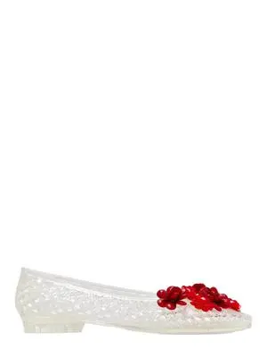 HEAVENLY JELLY Nova Ballet Flats - White