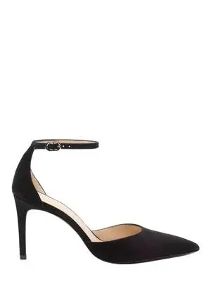 STUART WEITZMAN 85mm Ankle-strap Pointed Pumps - Black
