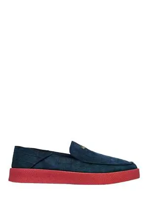 HIDE&JACK Crocodile-effect Slip-on Sneakers - Blue