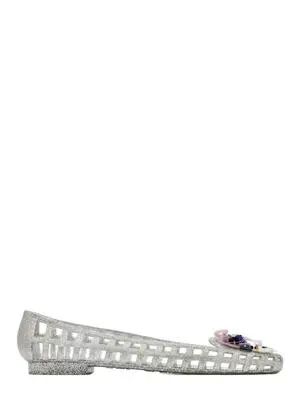 HEAVENLY JELLY Dazzla Ballet Flats - Silver