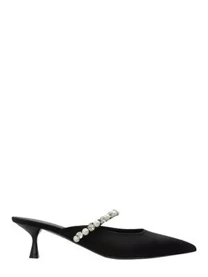Stella McCartney Pearl-embellished Mules - Black