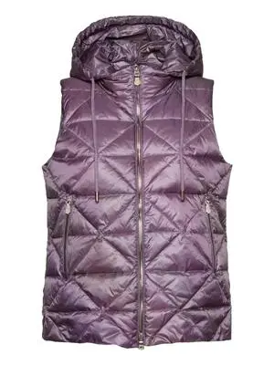 ELENA MIRO` Zip-up Gilet - Purple