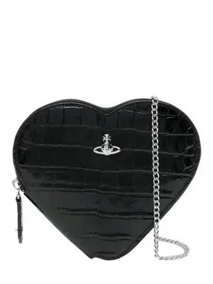 VIVIENNE WESTWOOD Heart-shape Crossbody Bag - Black